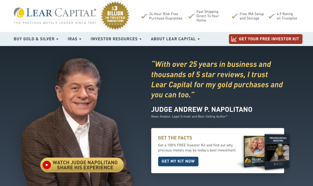 Goldco vs Lear Capital Comparison 2026